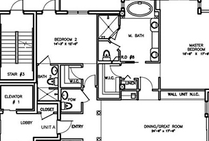 Harbor Club Floor Plan of B2 & C1 Reserved